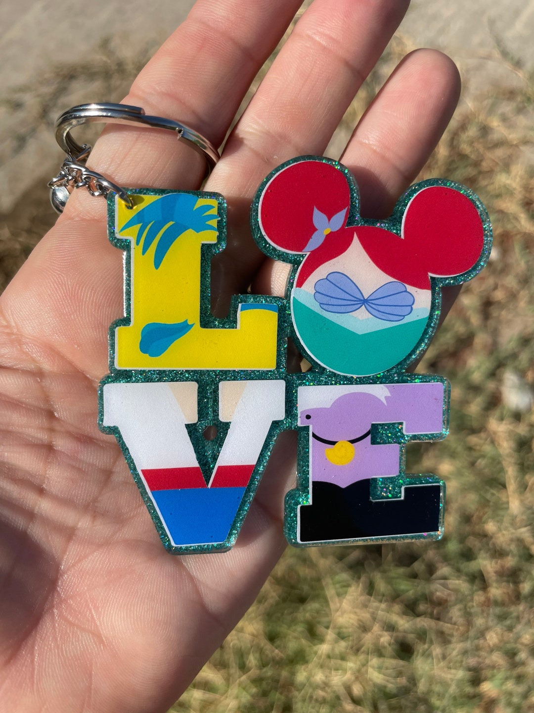 Little Mermaid Keychain, Ariel Keychain, Girlfriend Gift, Friend Gift ...