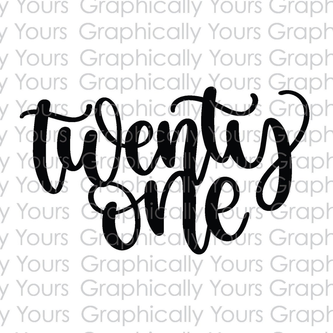 Twenty One SVG - Etsy