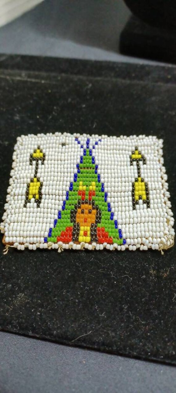 native beaded coin purse - Gem