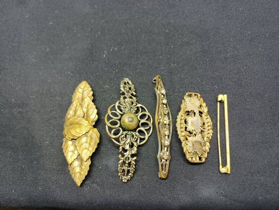 Nice Group of 5 Antique Victorian Bar Pins of Various Colors | Etsy