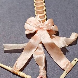Antique Celluloid and Pink Silk Ribbon Sewing Chatelaine #182 - Etsy