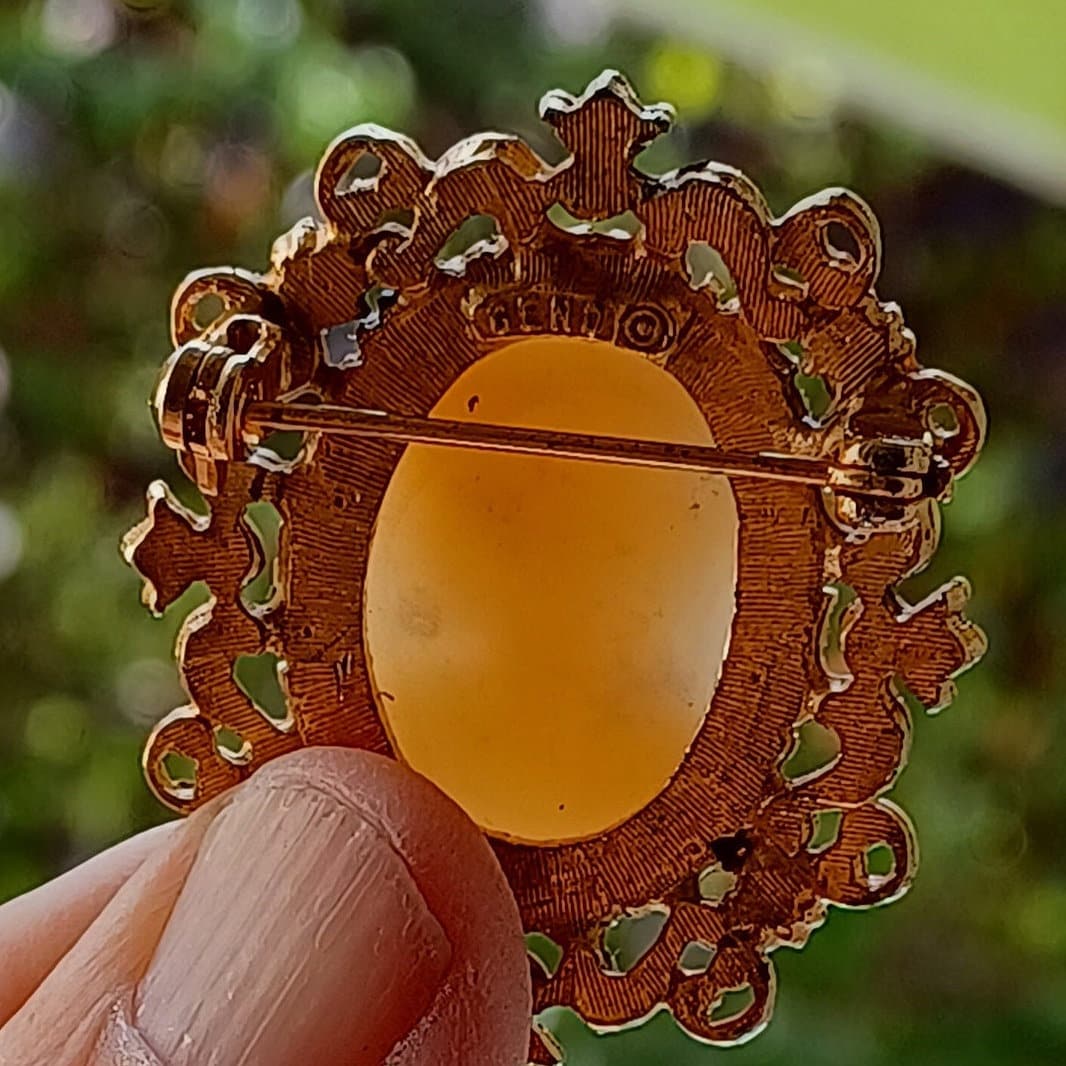 Carved 1960s Shell Cameo Marked Geno 270 - Etsy