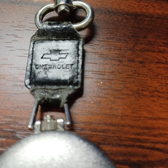 Vintage 70s Chevrolet Quartz Pocket Watch With Orange… - Gem