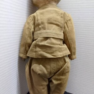 WW2 Boy Soldier Doll in Original Military Uniform With Painted Blue ...
