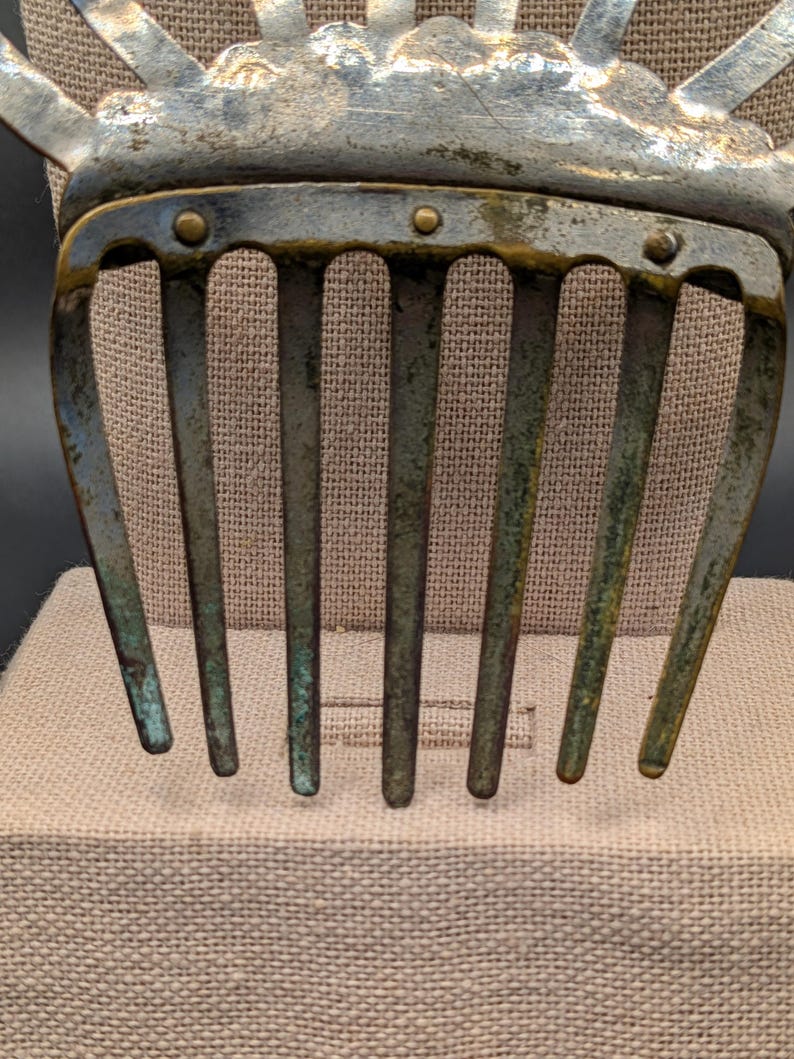 Antique Victorian Mantilla Metal Hair Comb #913 - Etsy