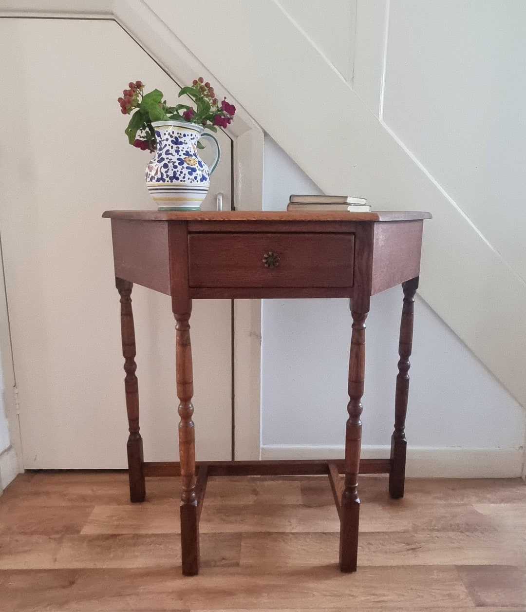 Vintage Oak Console Table/hallway Table - Etsy