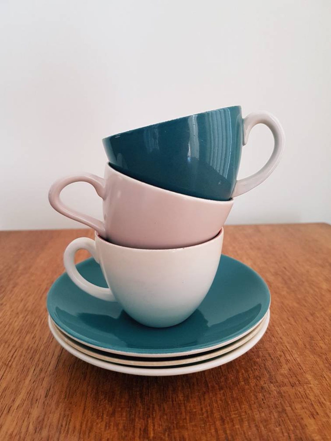 Poole Pottery Twin Tone Coffee Cups/teacups - Etsy UK