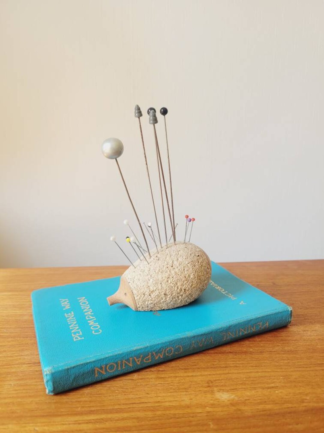 Hedgehog Pin Cushion With Vintage Hat Pins And Dresspins Etsy