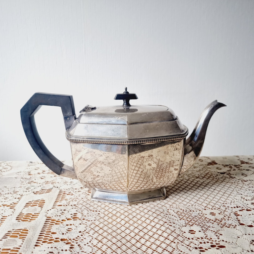 Sheffield Silverplate Antique Teapot by Walker and Hall Antique Teapot ...
