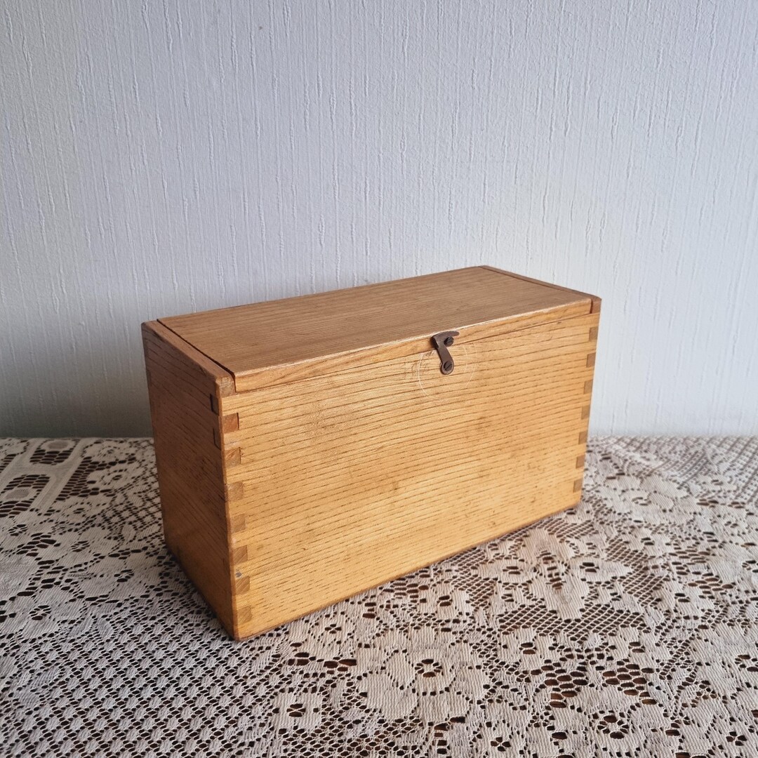 Antique Wooden Rustic Storage Box - Etsy