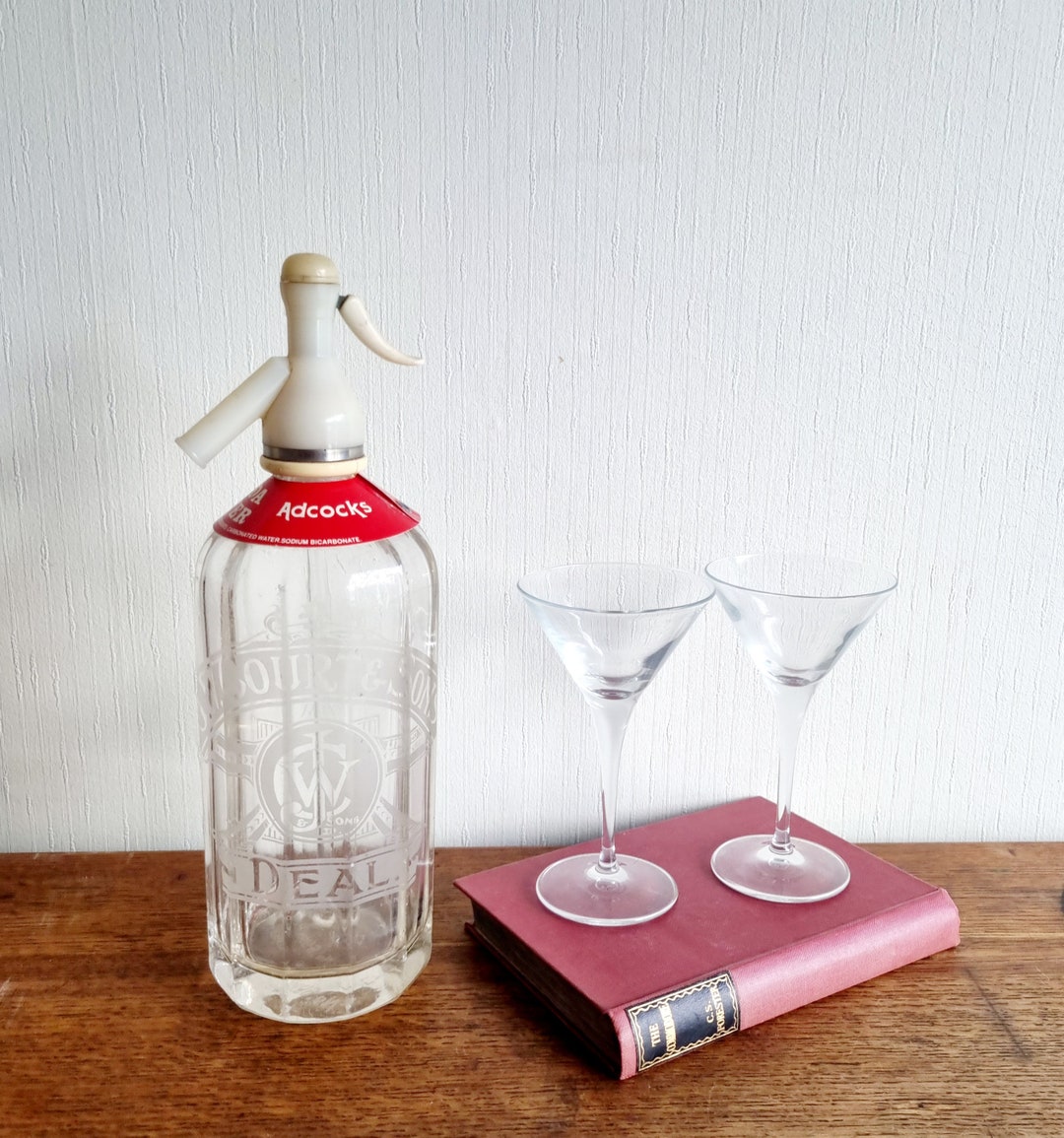 Vintage Adcocks Large Soda Water Syphon/soda Bottle - Etsy