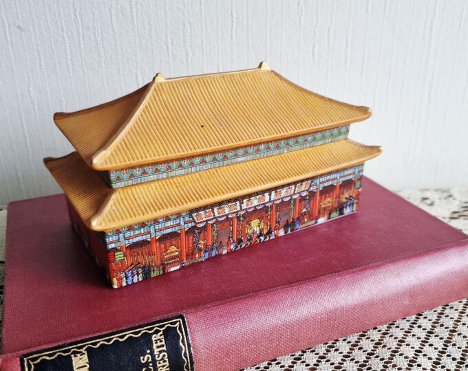 Vintage Ceramic Forbidden City Music Box, 1990s - Etsy