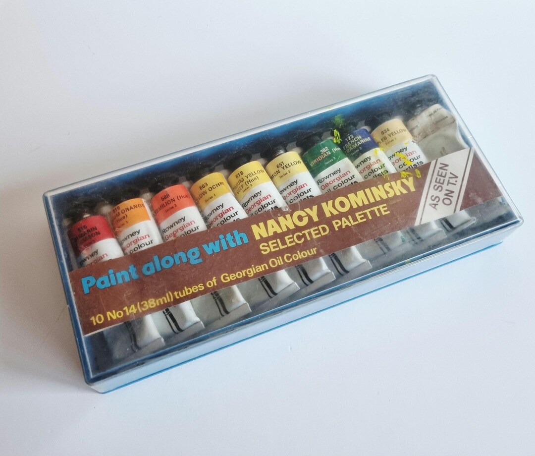 Vintage Set of Oil Paints 'paint Along With Nancy Kominsky' 10x 38ml ...