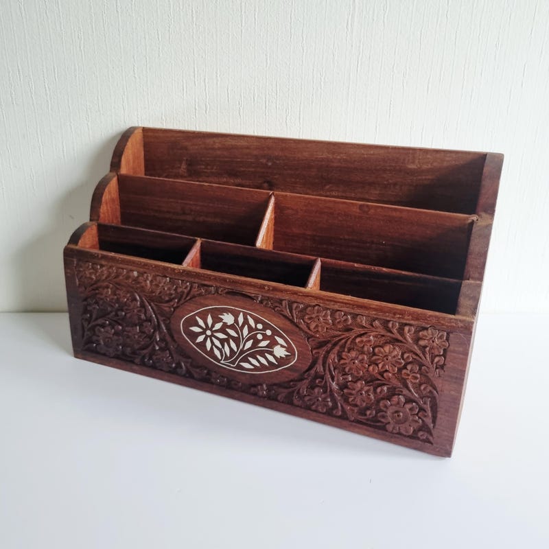 Wooden Desk Tidy - Etsy Australia