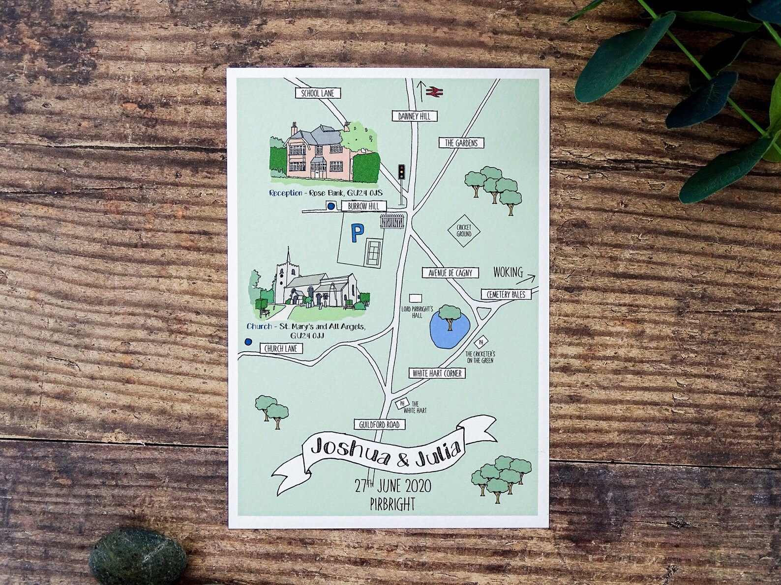 Custom Wedding Map Illustrated Wedding Map Hand Drawn - Etsy UK