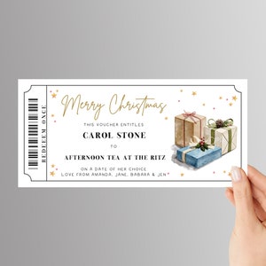 Editable Christmas Gift Voucher Template Gift Voucher Printable ...