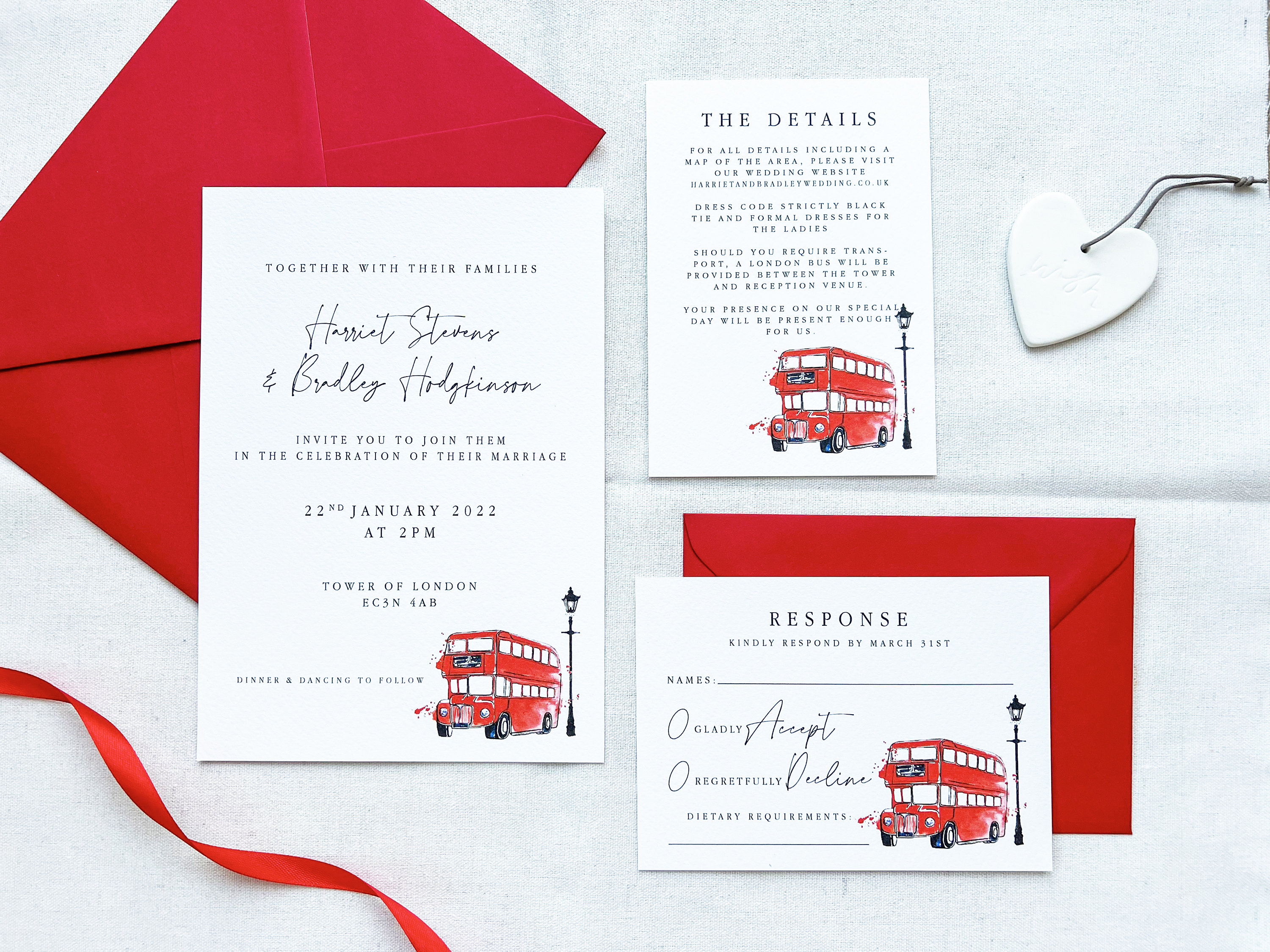 London Bus Wedding Invitations London Themed Wedding London Party ...