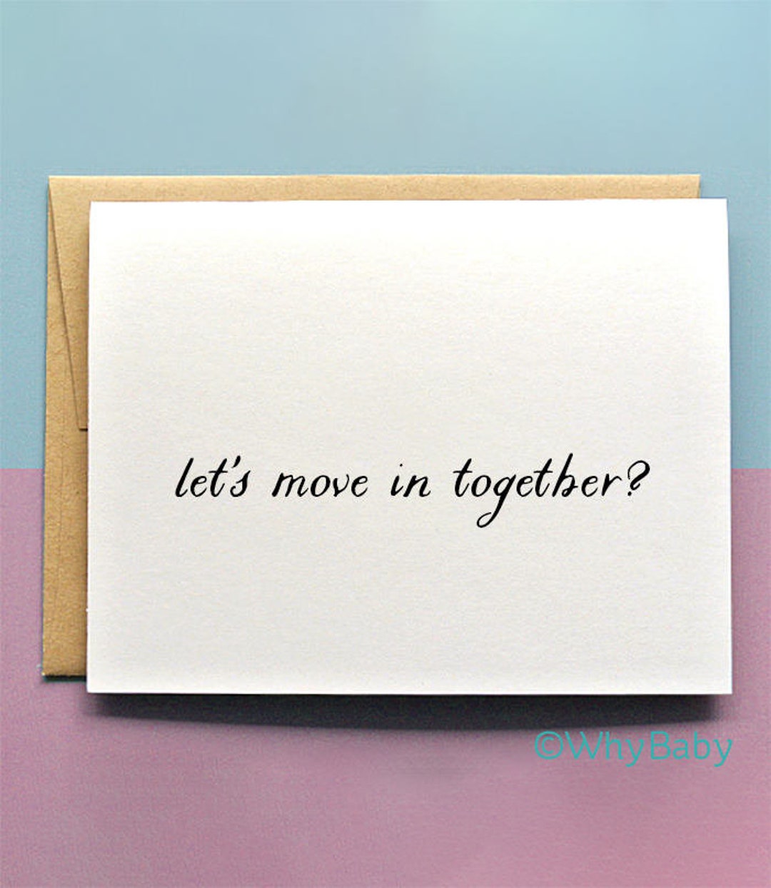 Let's Move in Together - Roommate Card - New Roommate - New House Card ...