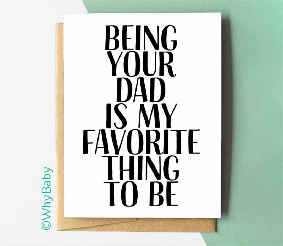 Card From Dad | Best Friend Dad | You're My Favorite Kid | Birthday ...