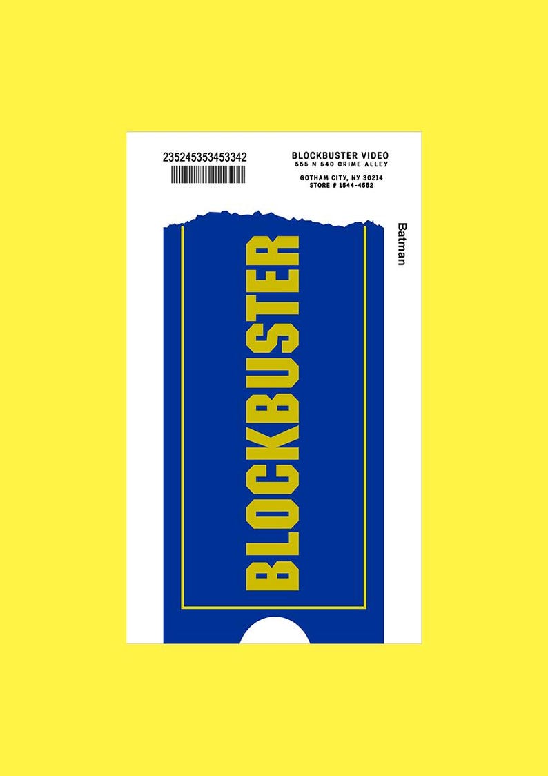 Blockbuster Video VHS Case and Sleeve Ver. 1 (CUSTOMIZABLE) - Etsy