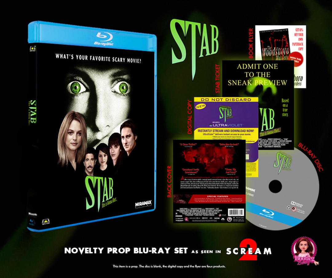 Stab Blu Ray Prop Set (inspired by Scream 2) - Etsy Australia