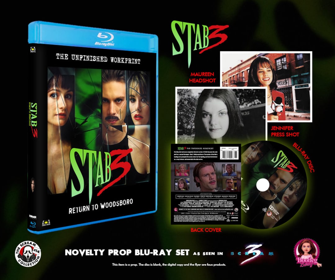 Stab 3 Blu Ray Prop Boxset - Scream Parody - Etsy