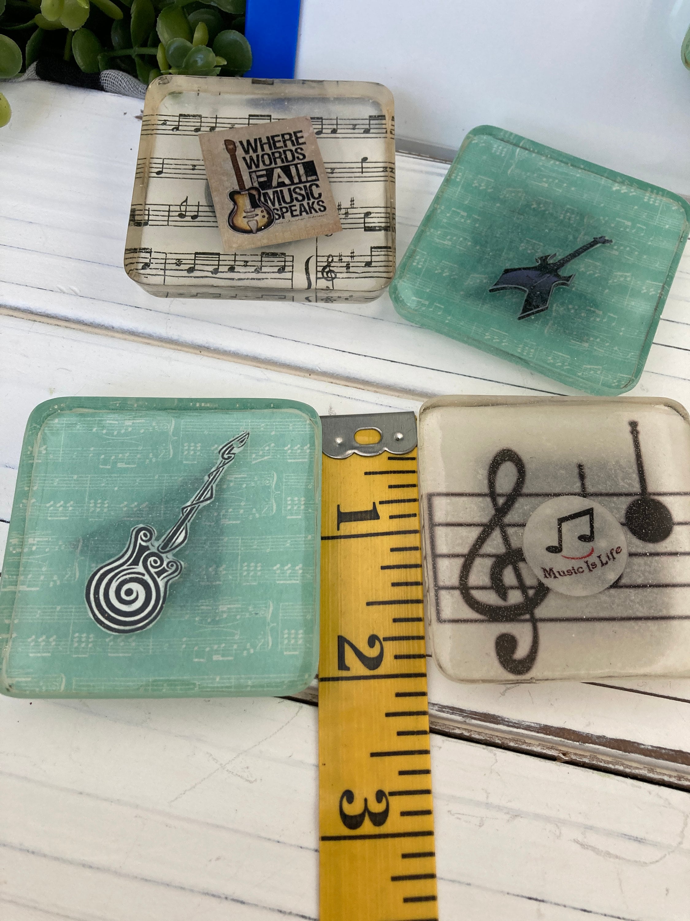 Music Themed Magnets. Refrigerator Magnets. Resin Magnets. Handmade ...