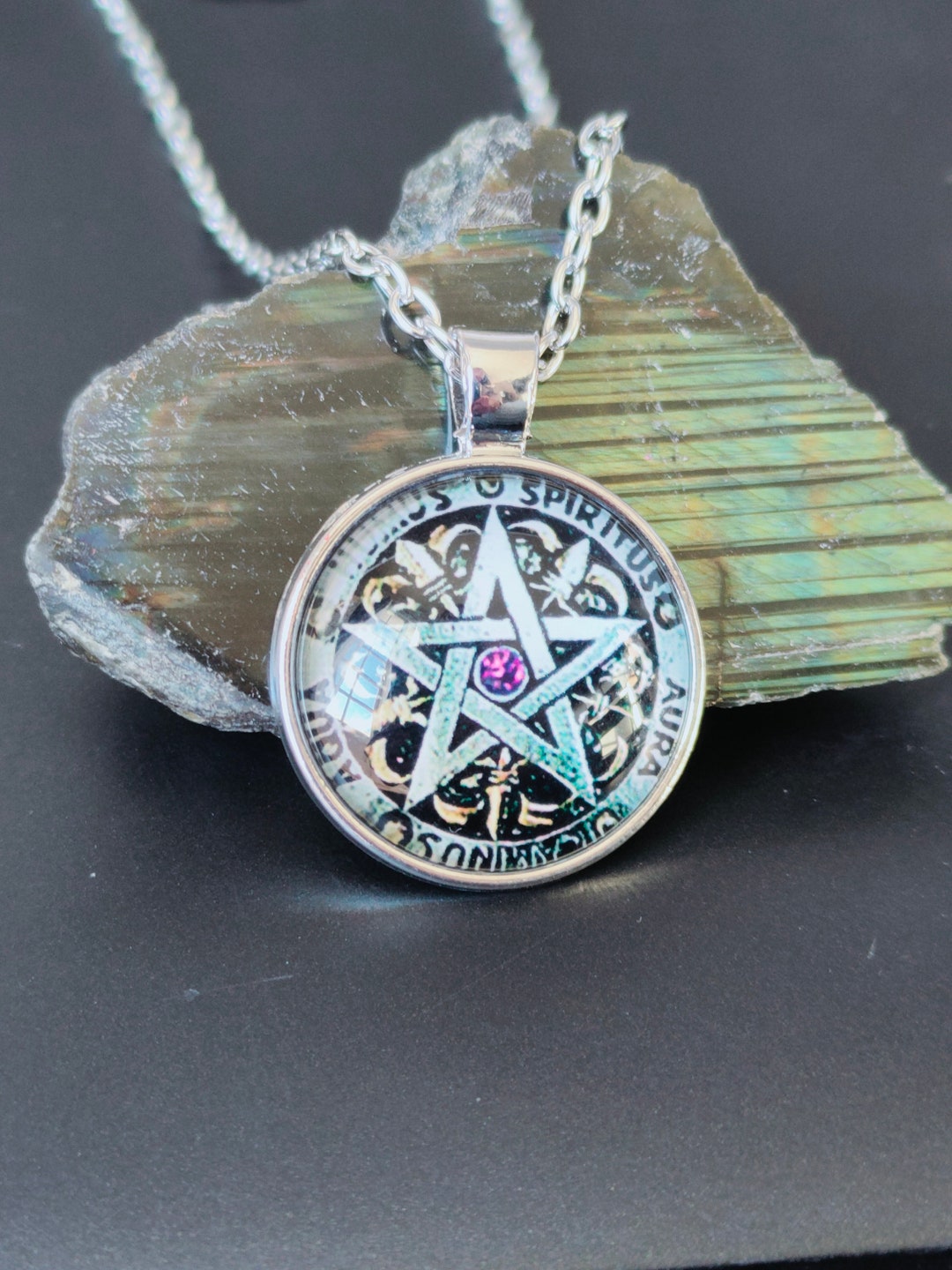 Protection Pentacle Necklace, Witch Pentacle, Talisman, Wicca Pagan ...
