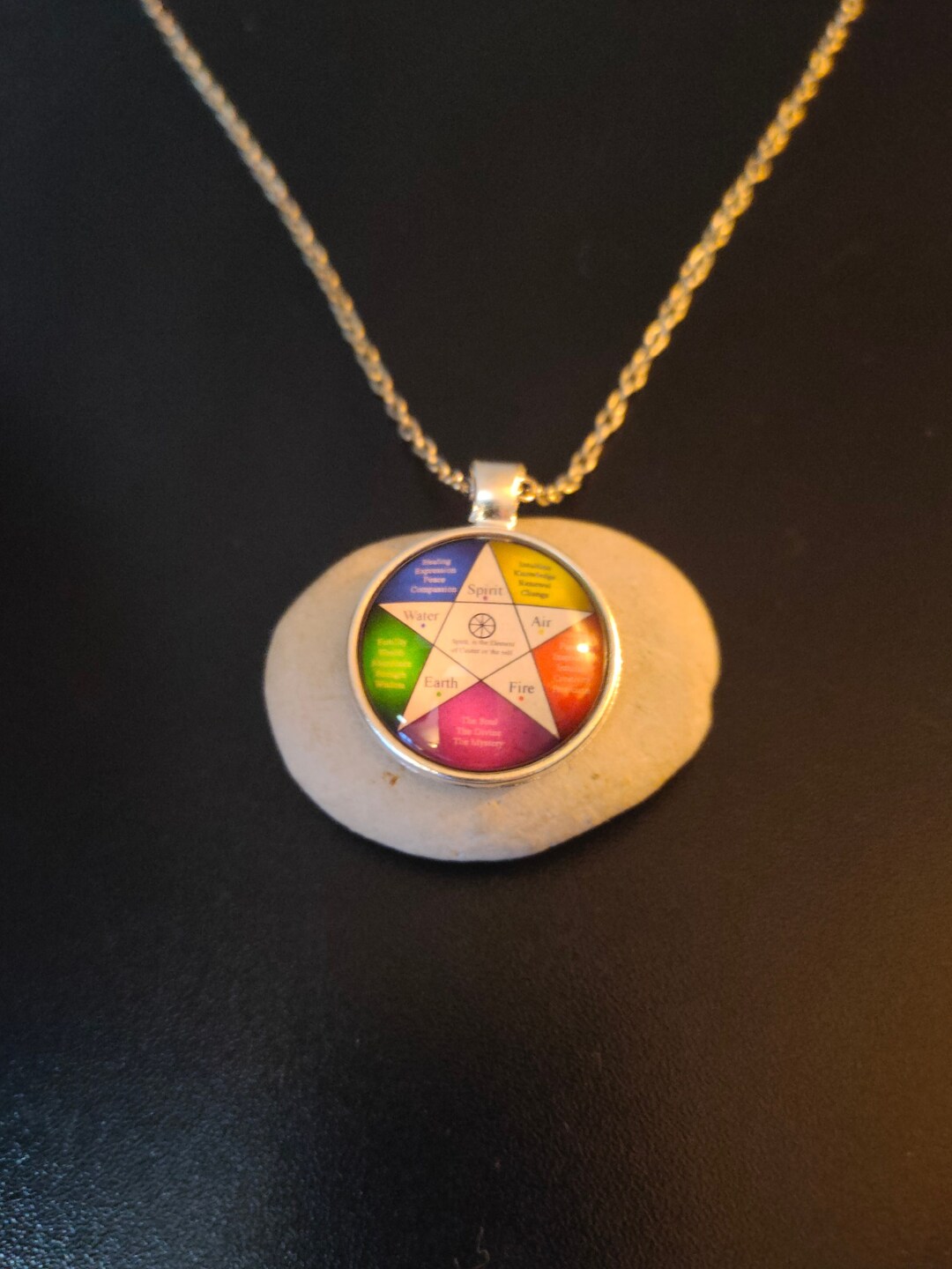 Magic Pentacle Amulet Necklace, Talisman Pentagram Wicca Pagan Occult ...