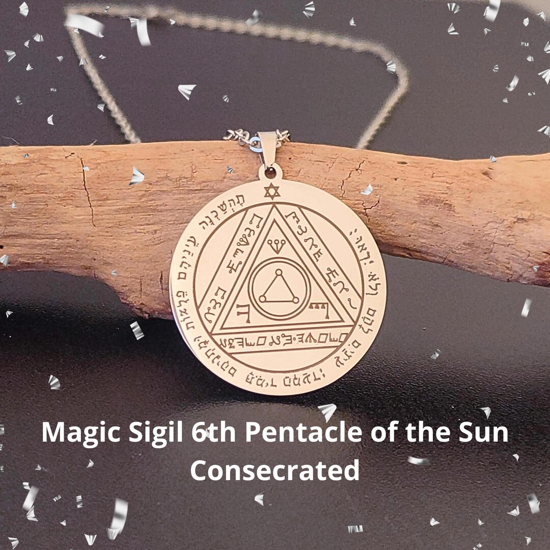 Talisman 6th Pentacle of the Sun, Sigil Witchcraft White Magic ...