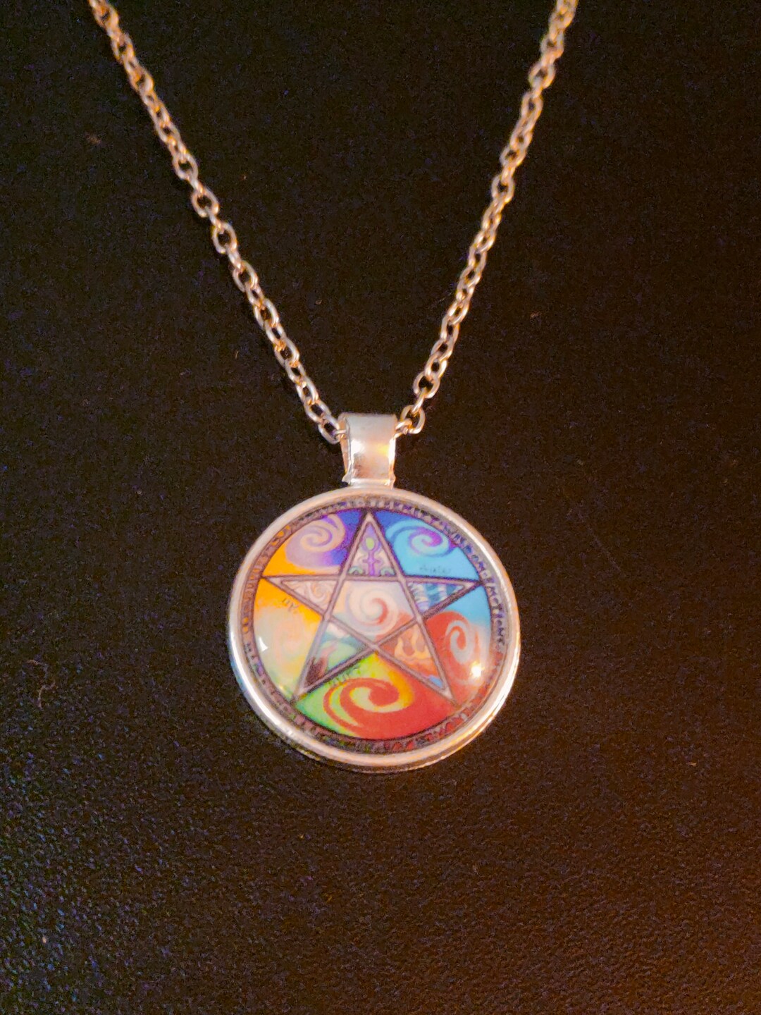 Protection Pentacle Necklace, Amulet Talisman Pentagram, Wicca Pentacle ...