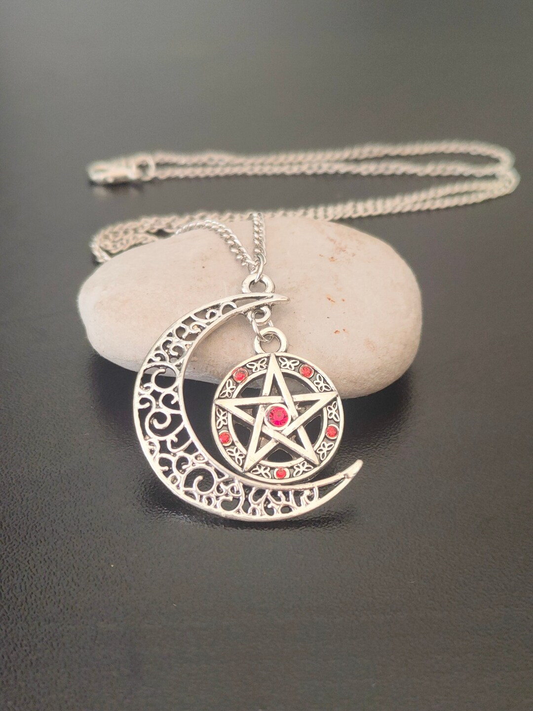 Esoteric Protection Pentacle Pendant Necklace, Magical Pentagram ...
