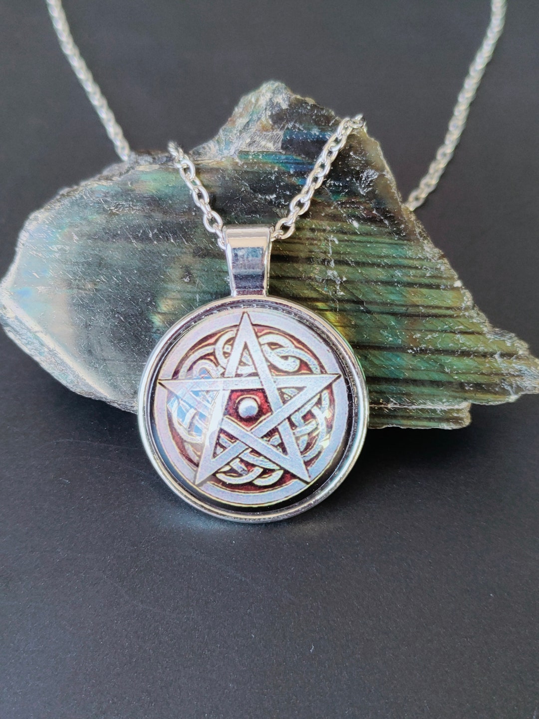 Protection Pentacle Amulet Necklace Talisman Pentagram Wicca - Etsy