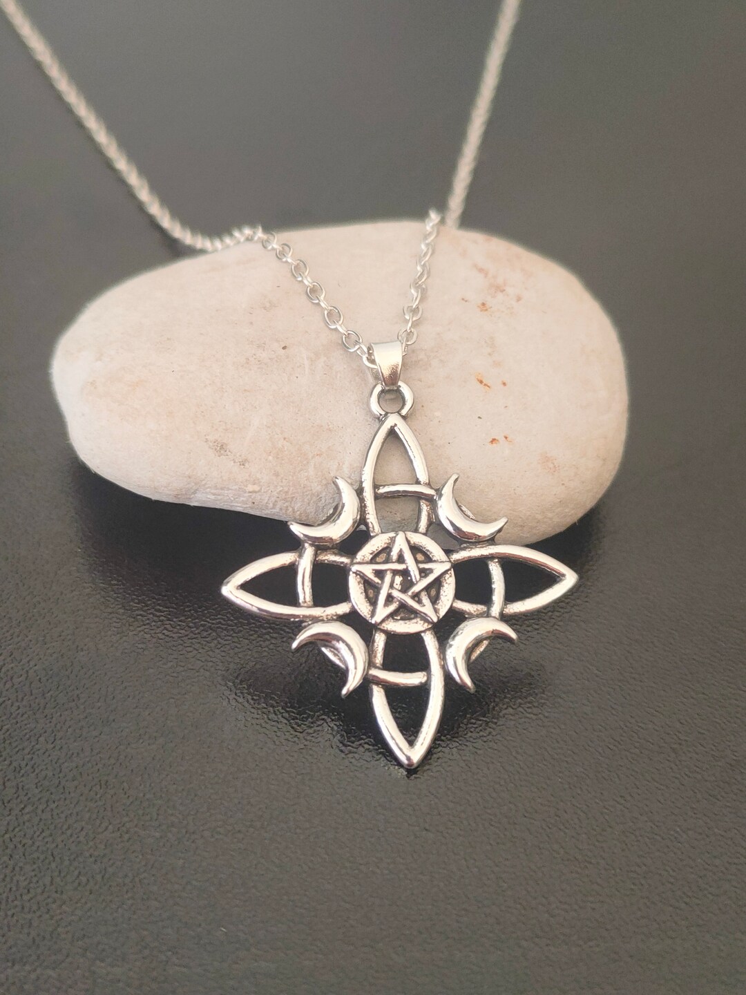 Esoteric Protection Pentacle Pendant Necklace, Magical Pentagram ...