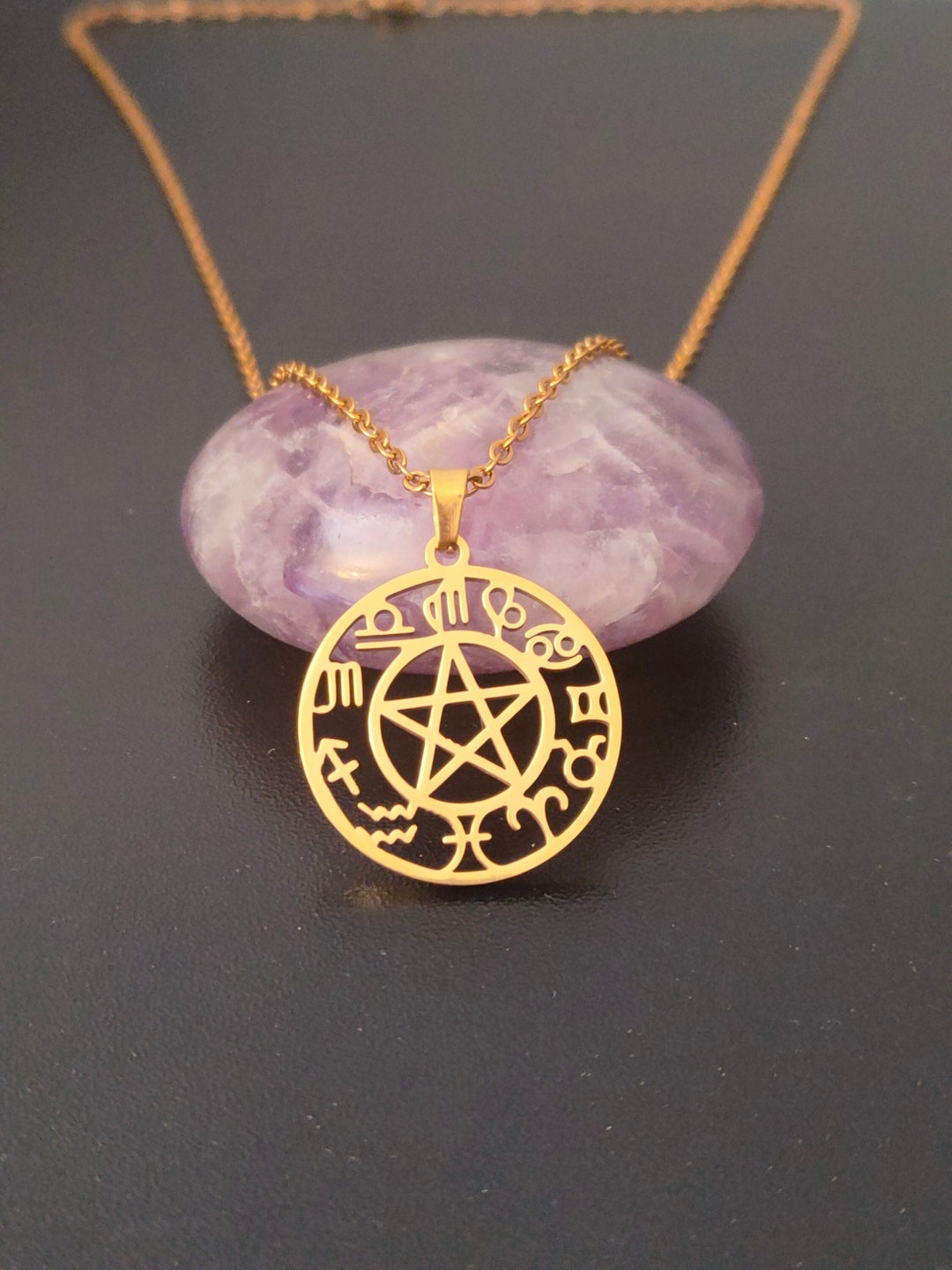 Pentacle of Protection and Astrological Symbol, Talisman of Protection ...