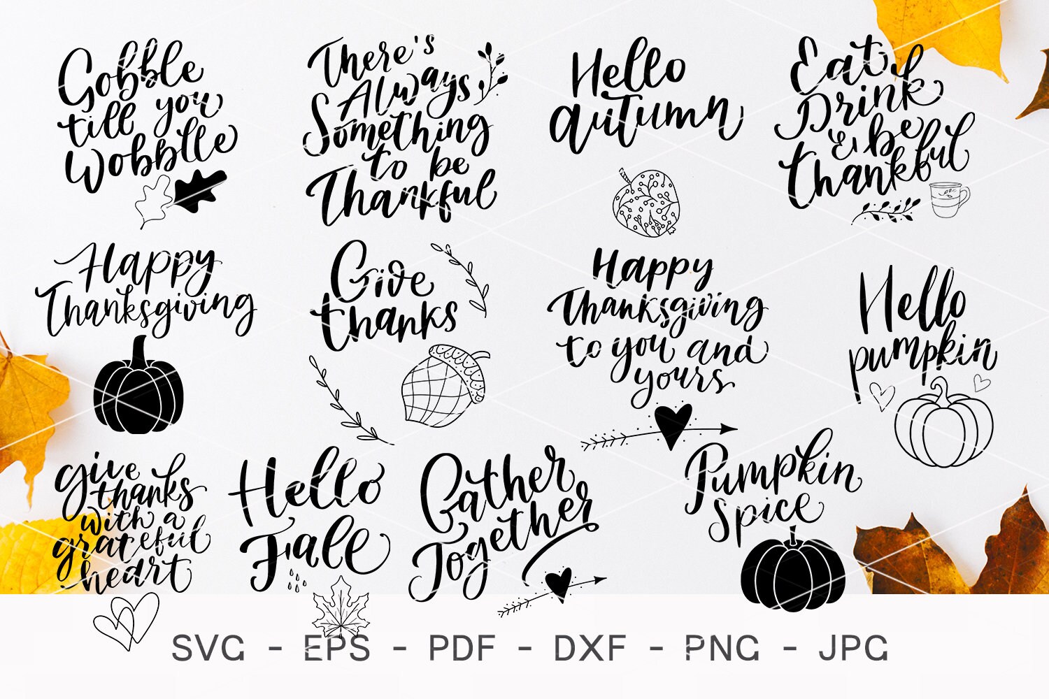 Fall Clipart, Autumn Svg, Fall Svg Bundle, Svg Bundle for Cricut ...