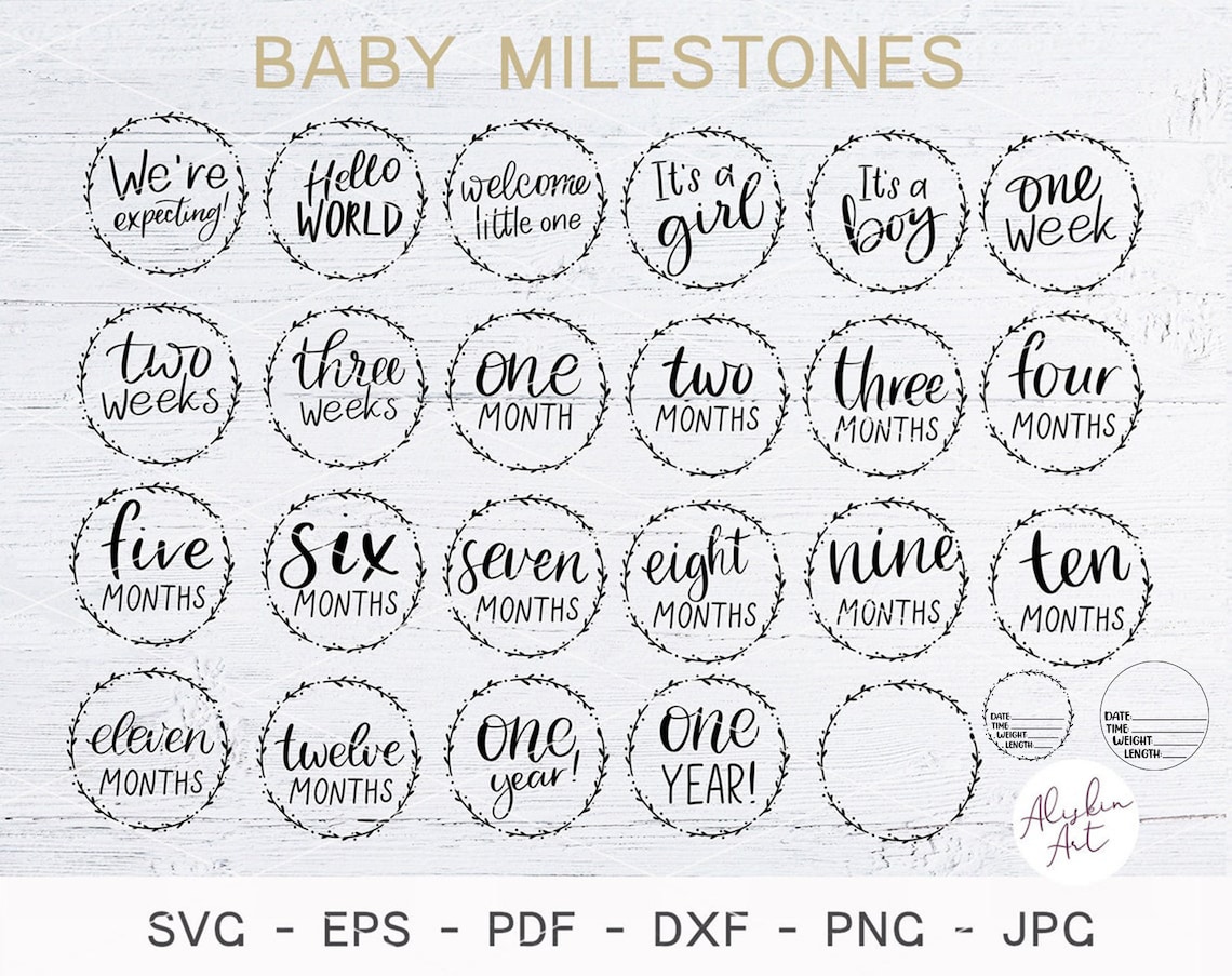 Baby Milestones Svg Bundle. Cricut Svg. Milestone SVG. Baby - Etsy UK