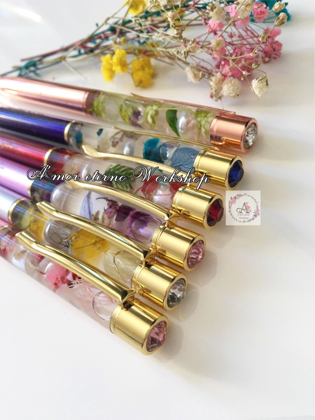 Japanese Herbarium Pen, Floating Flower Pen, Planner Ballpoint Pen ...