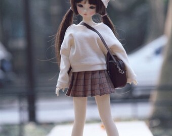 BJD School Uniform Long Skirt in MSD SD13 SD17 Sdgr Size - Etsy