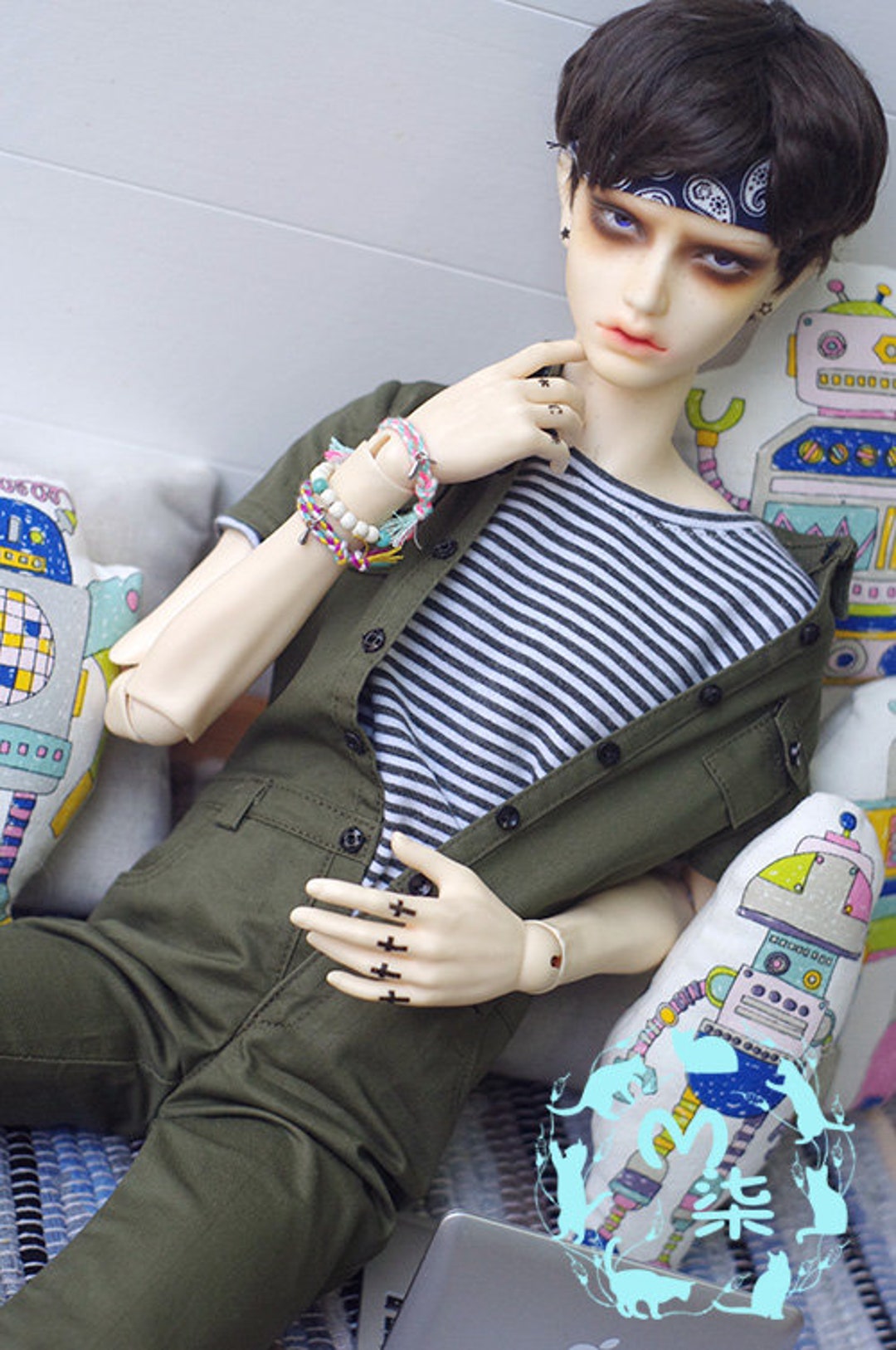 BJD Overall in SD13/SD17 Boy Size - Etsy