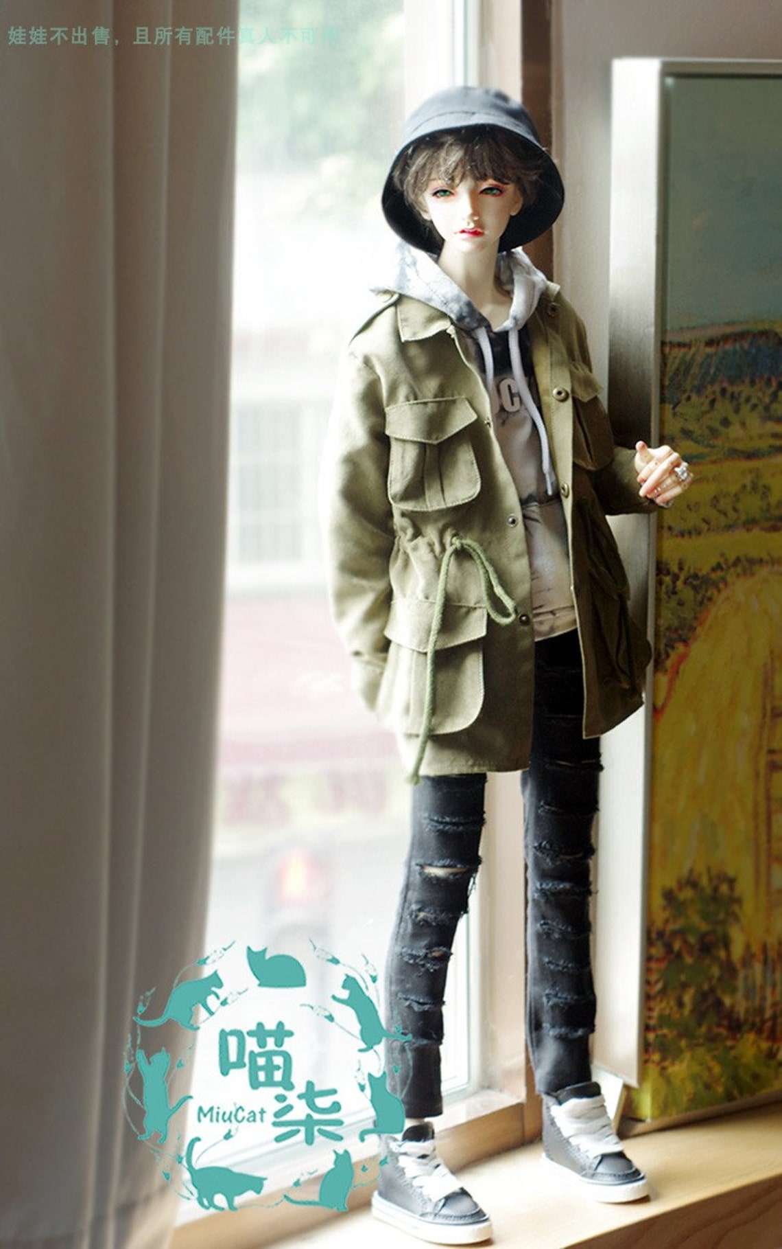 BJD Coat in SD17 Boy Size | Etsy