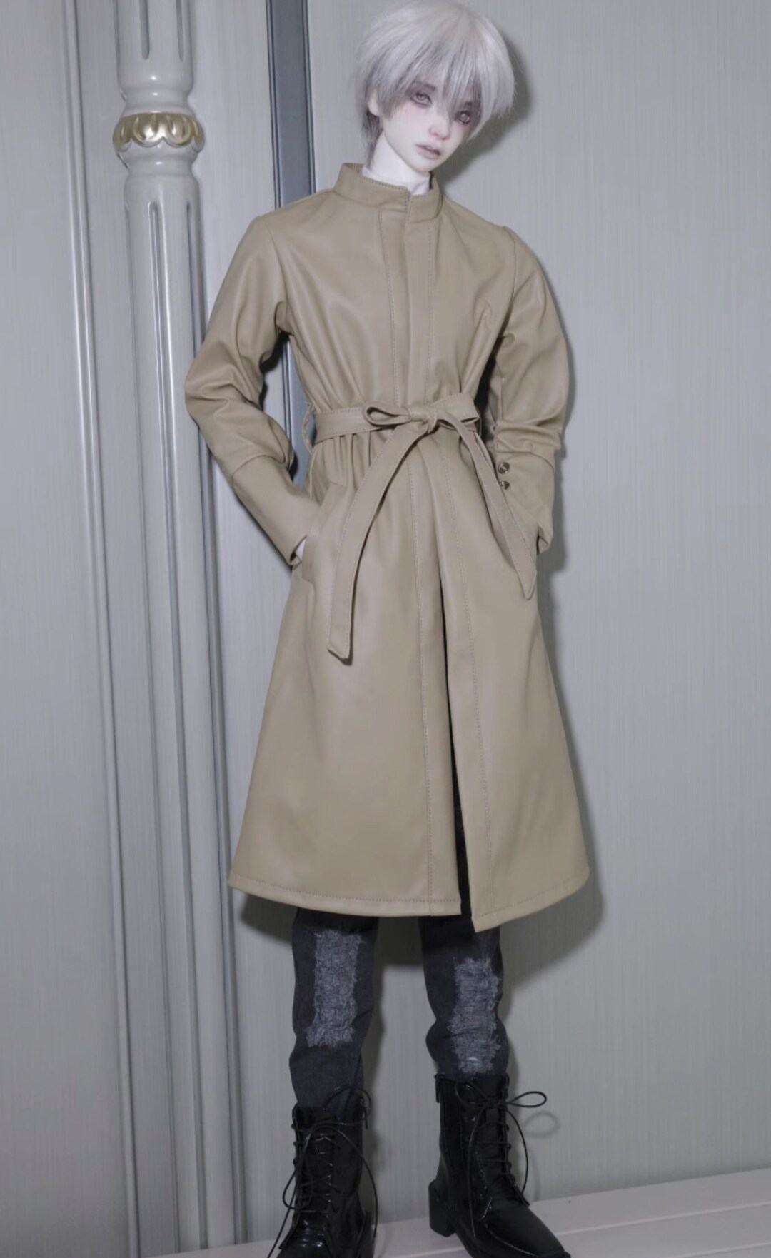 PU Leather Long Coat for Bjd MSD SD13 SD17 - Etsy