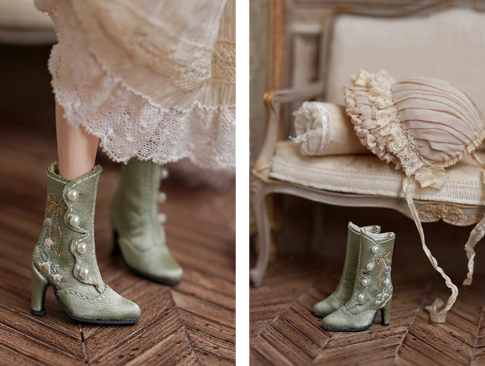 Embroidery Boots in Blythe Obistu 24 Azone S Size - Etsy