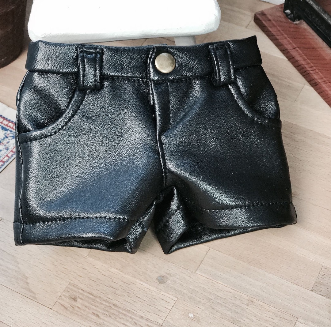 BJD Pu Black Flax Leather in YOSD MSD Sd13 Sd17 Iplehouse Customise ...