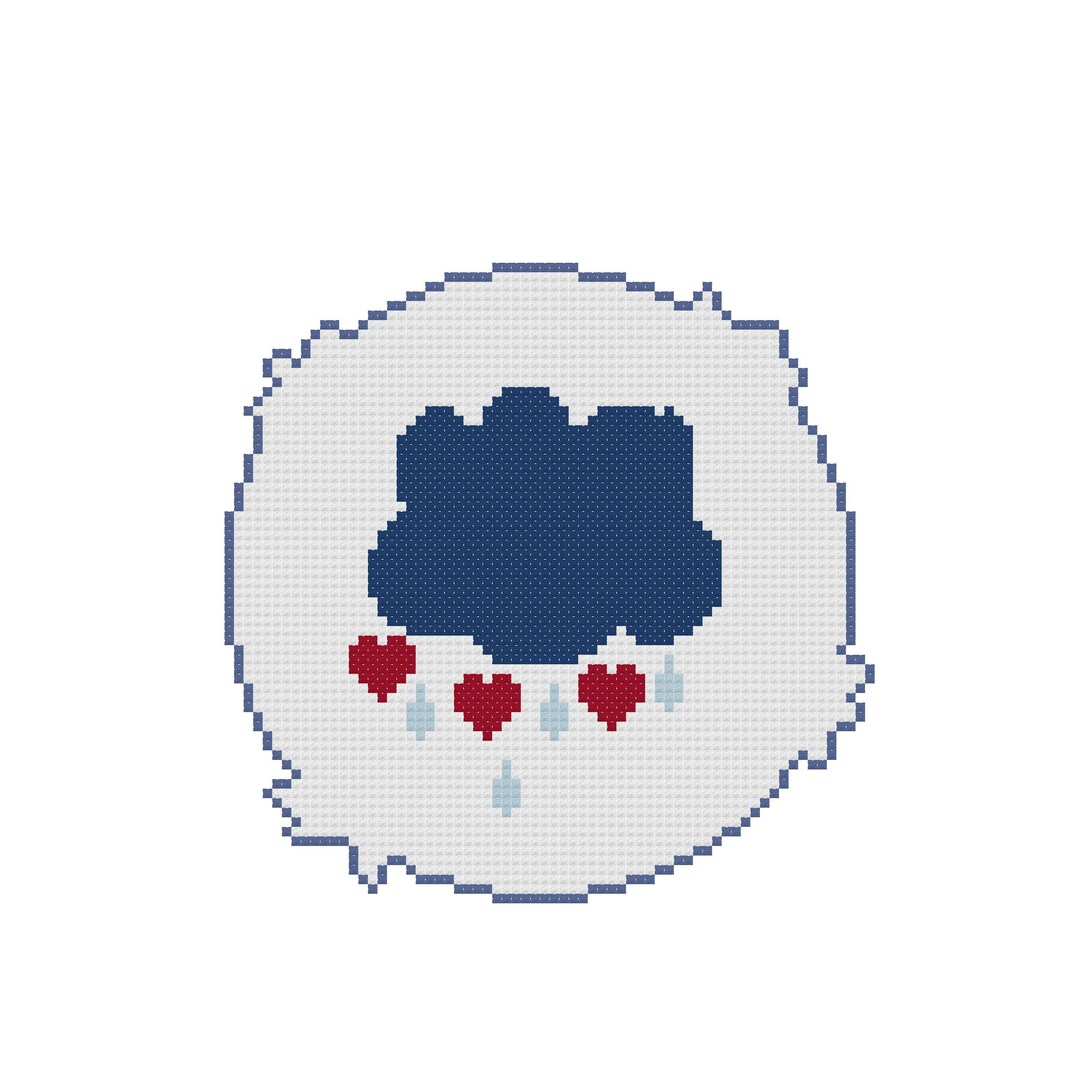 Grumpy Tummy Badge Cross Stitch Pattern PDF Download - Etsy