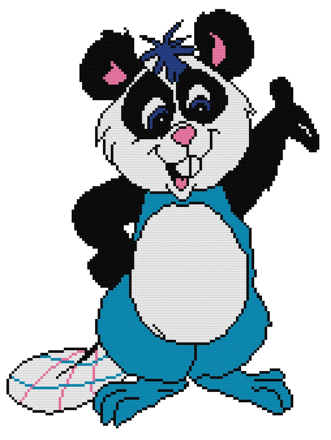 Pandeaver Fron the Wuzzles Counted Cross Stitch Pattern - Etsy