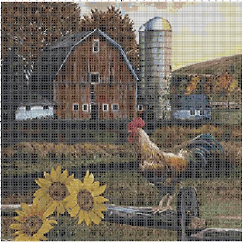 Farm Cross Stitch Pattern - Etsy