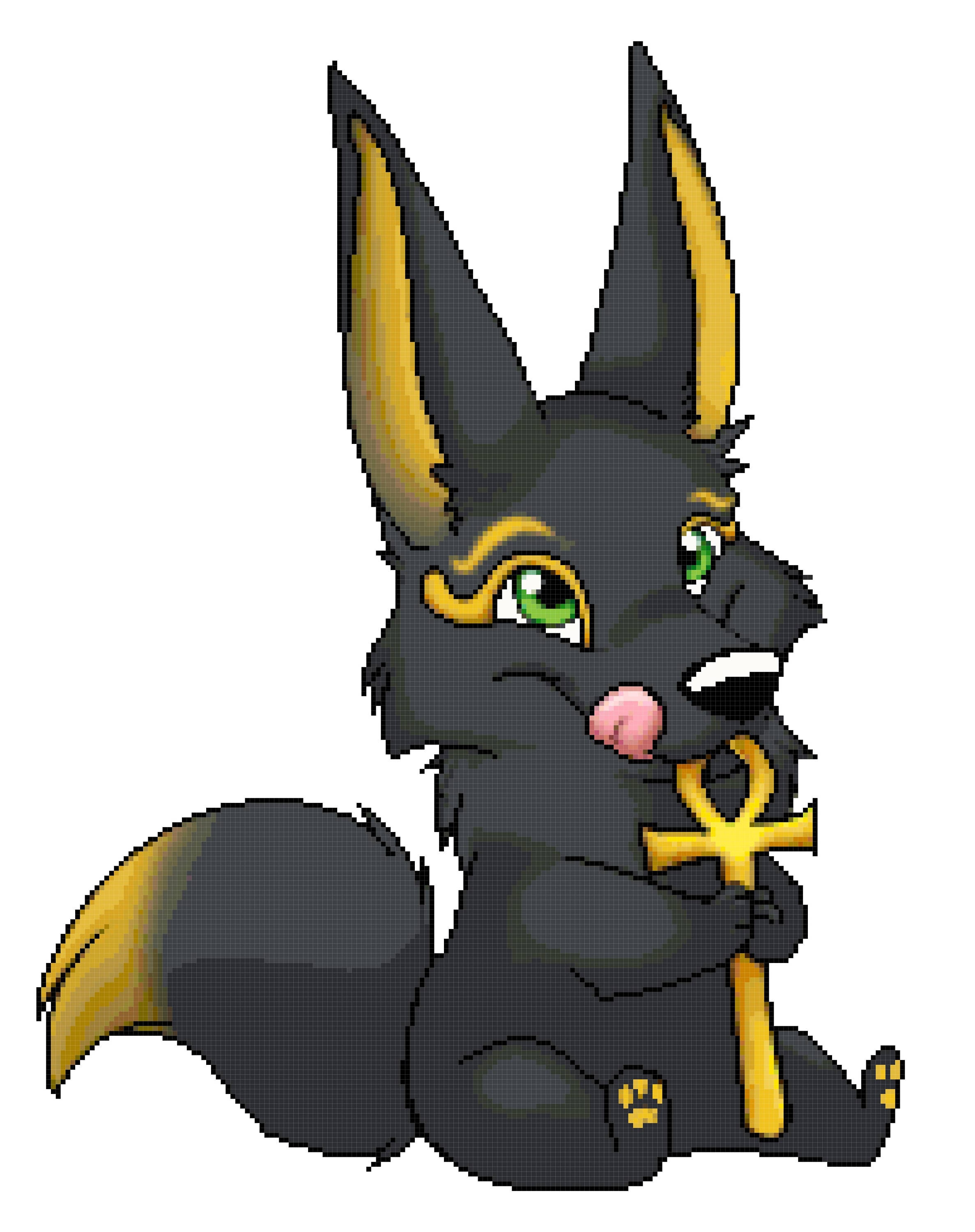 Chibi Anubis Counted Cross Stitch Pattern PDF Download - Etsy Finland