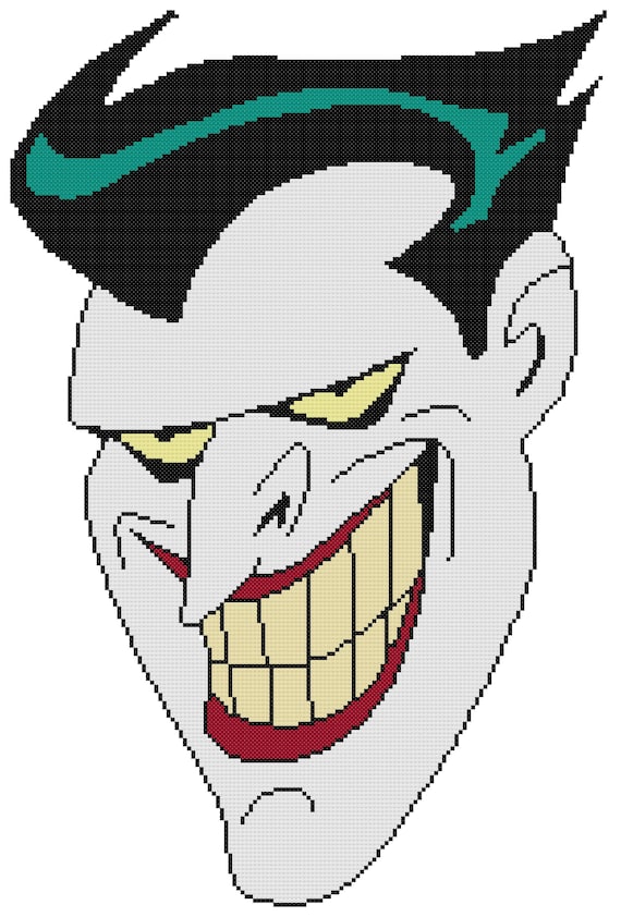 The Joker Counted Cross Stitch Pattern PDF Download | Etsy