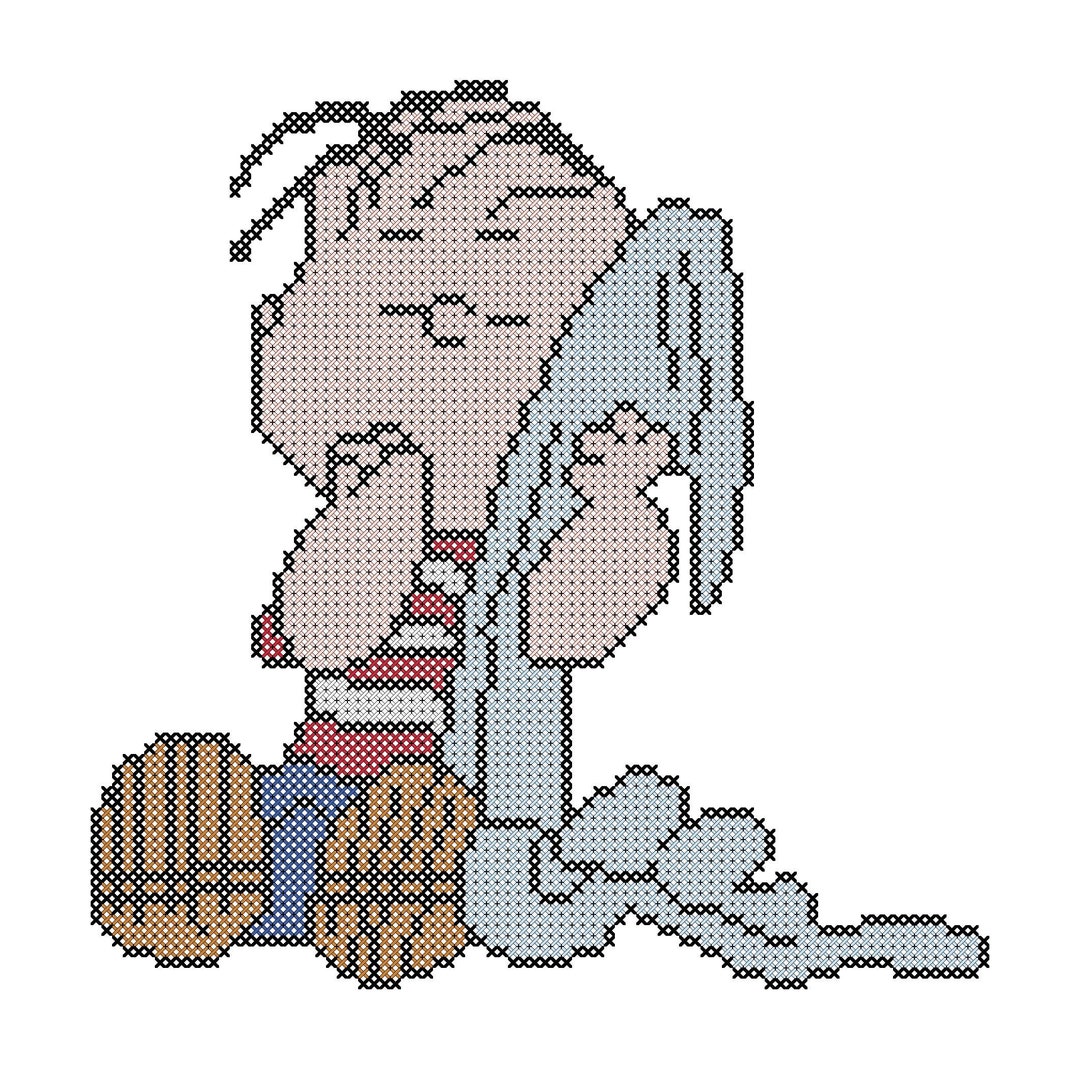 Linus With Blanket Counted Cross Stitch Pattern PDF Download - Etsy